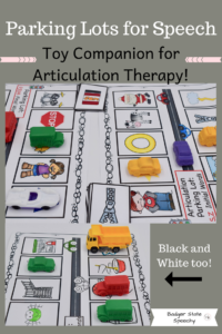Parking Lots for Speech!! Toy Companion for Therapy! - Badger State Speechy