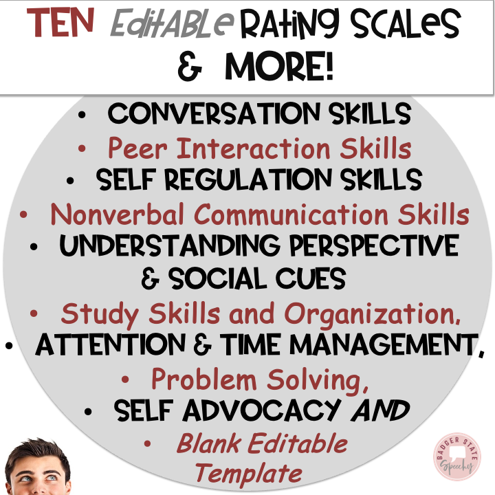 Self-assessment of Social Skills! - Badger State Speechy