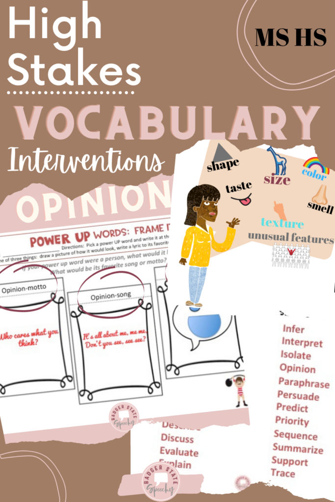 Test-taking Vocabulary Interventions! - Badger State Speechy