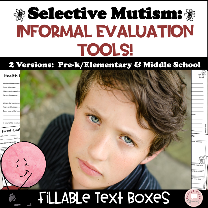 Picture Books Speech Therapy Selective Mutism - Badger State Speechy