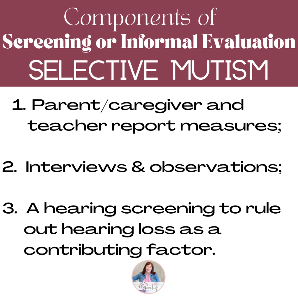Screening & Informal Evaluation: Selective Mutism - Badger State Speechy