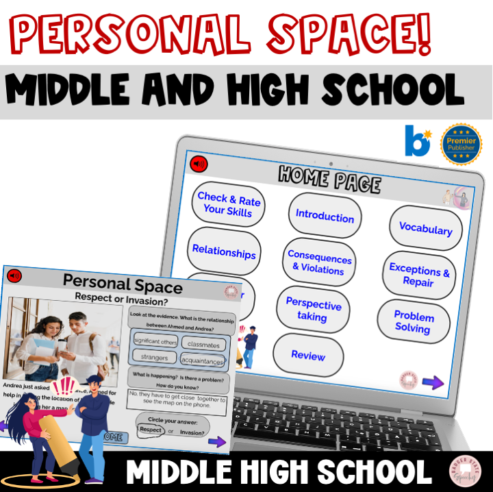 Teaching Personal Space: Middle High School - Badger State Speechy