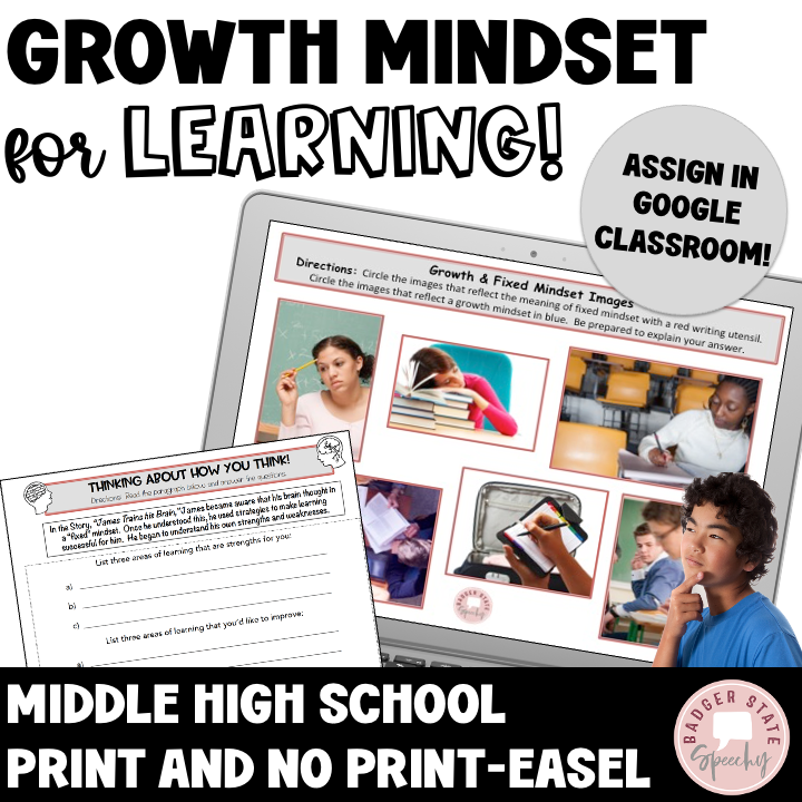 Growth Mindset in Speech Therapy - Badger State Speechy