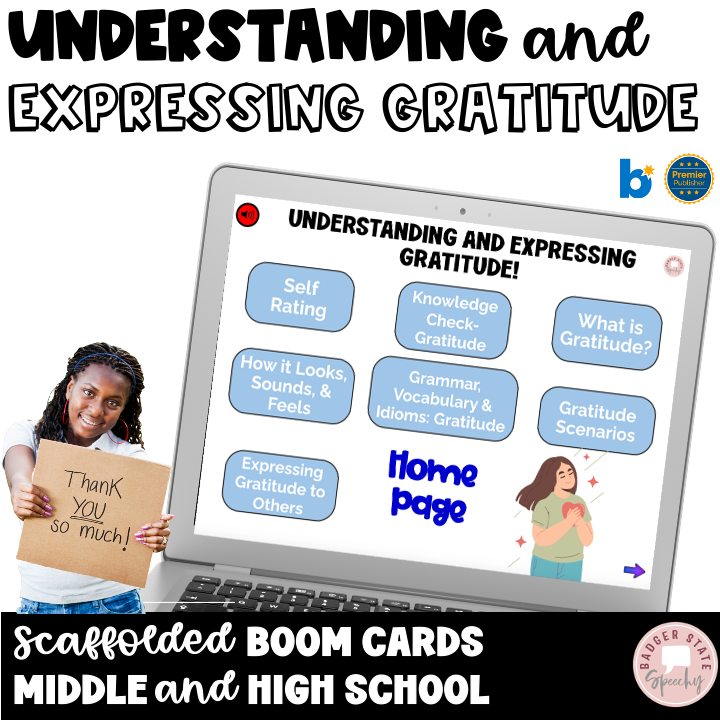 Attitude of Gratitude: teaching thankfulness - Badger State Speechy